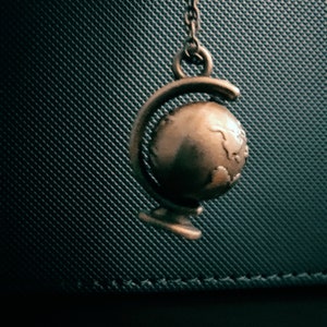 Minimalist Spinning Earth Fidget Necklace for Men Stress Anxiety Relief ...