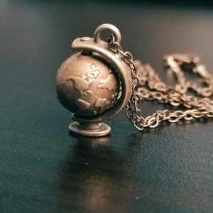 Minimalist Spinning Earth Fidget Necklace for Men Stress Anxiety Relief ...