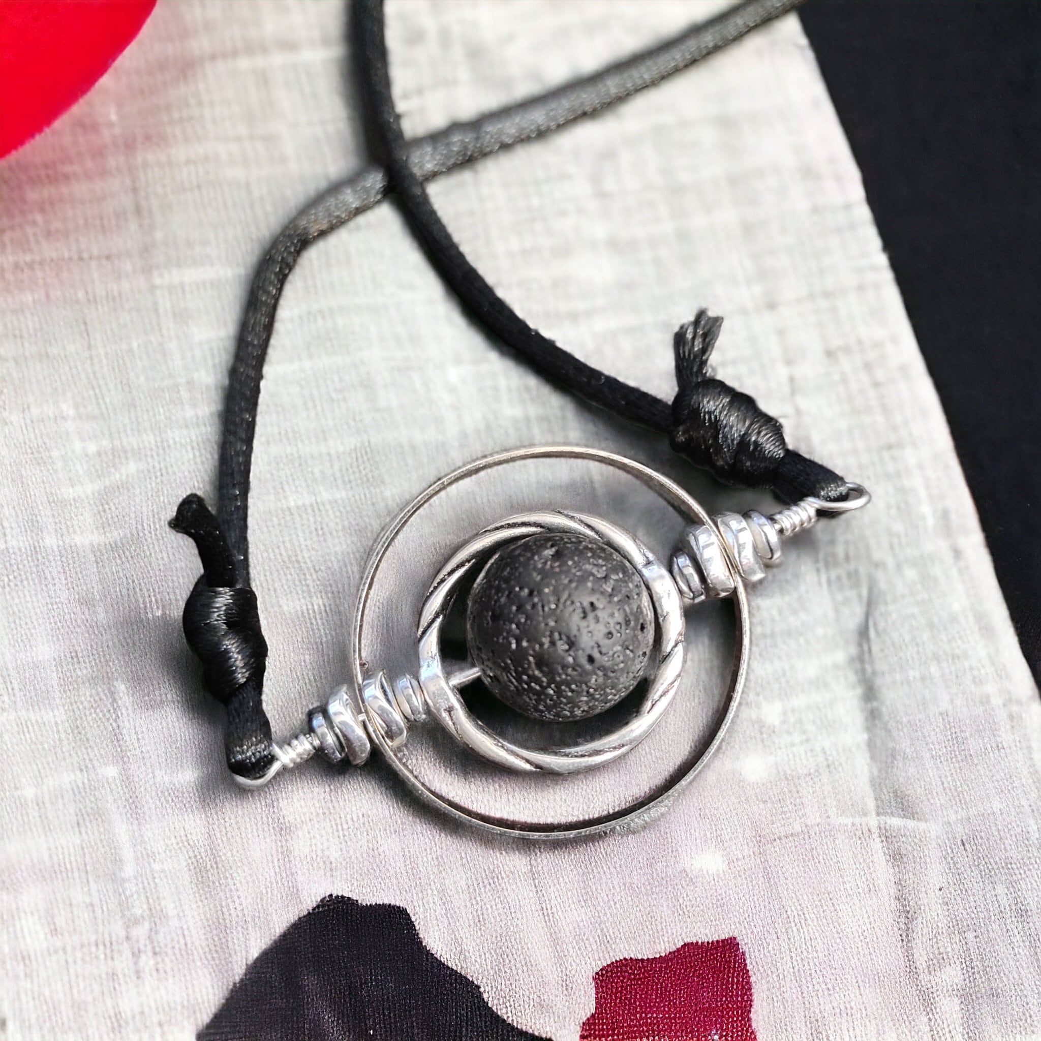 Neurodivergent Jewelry Adhd Sensory Gift Large Spinner Pendant Handmade ...