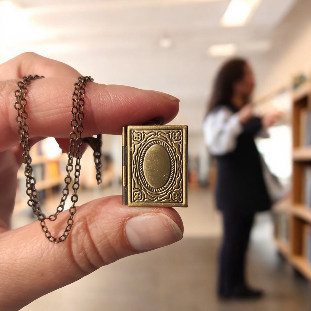 Bibliophiles Gift for Friend Who Loves Books Librarian Jewelry Keepsake ...