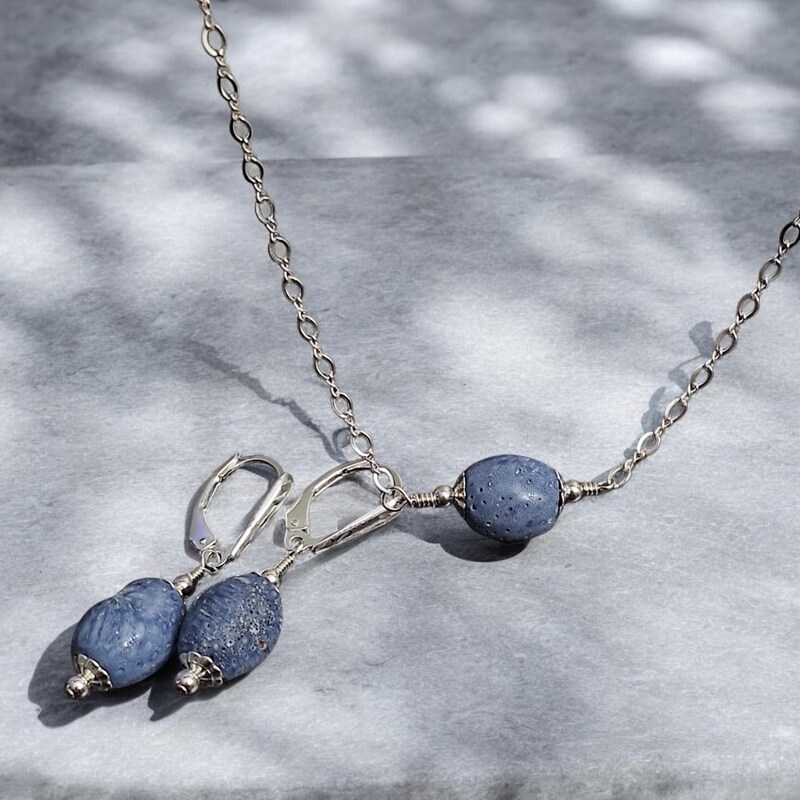 Blue Coral Jewelry - Etsy