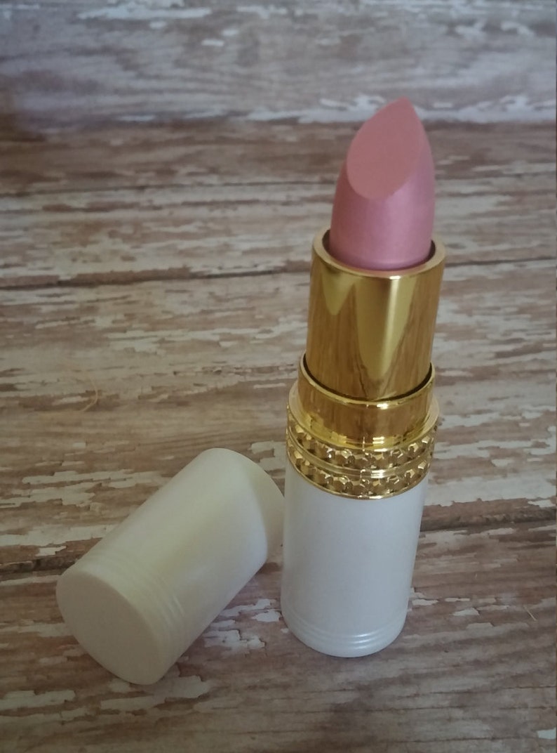 All Natural Lipstick- Pink Sugar- Soft Pink With Pearlescent Shine ...