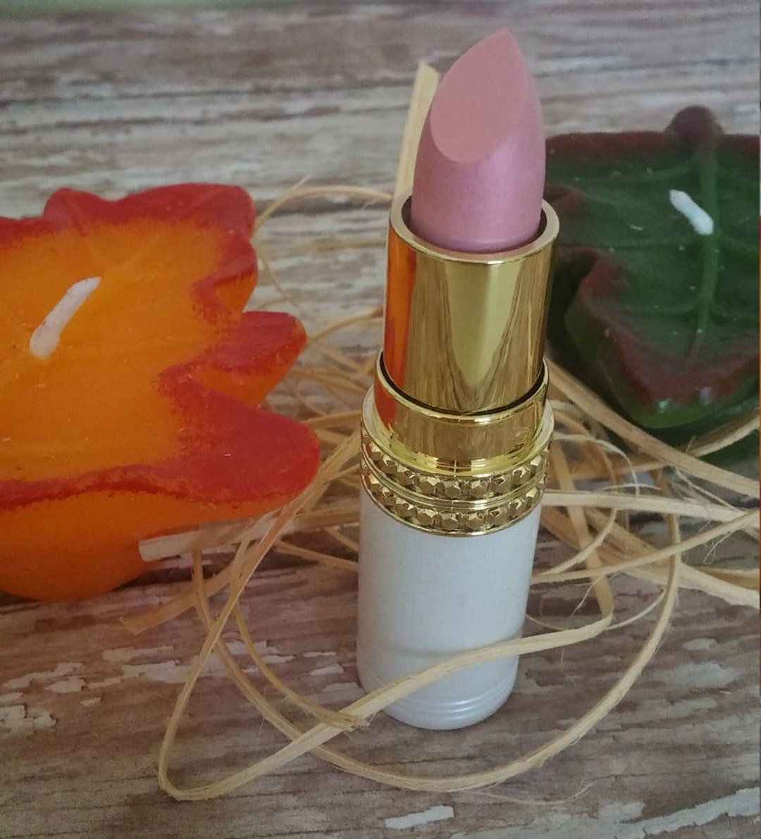 All Natural Lipstick- Pink Sugar- Soft Pink With Pearlescent Shine ...
