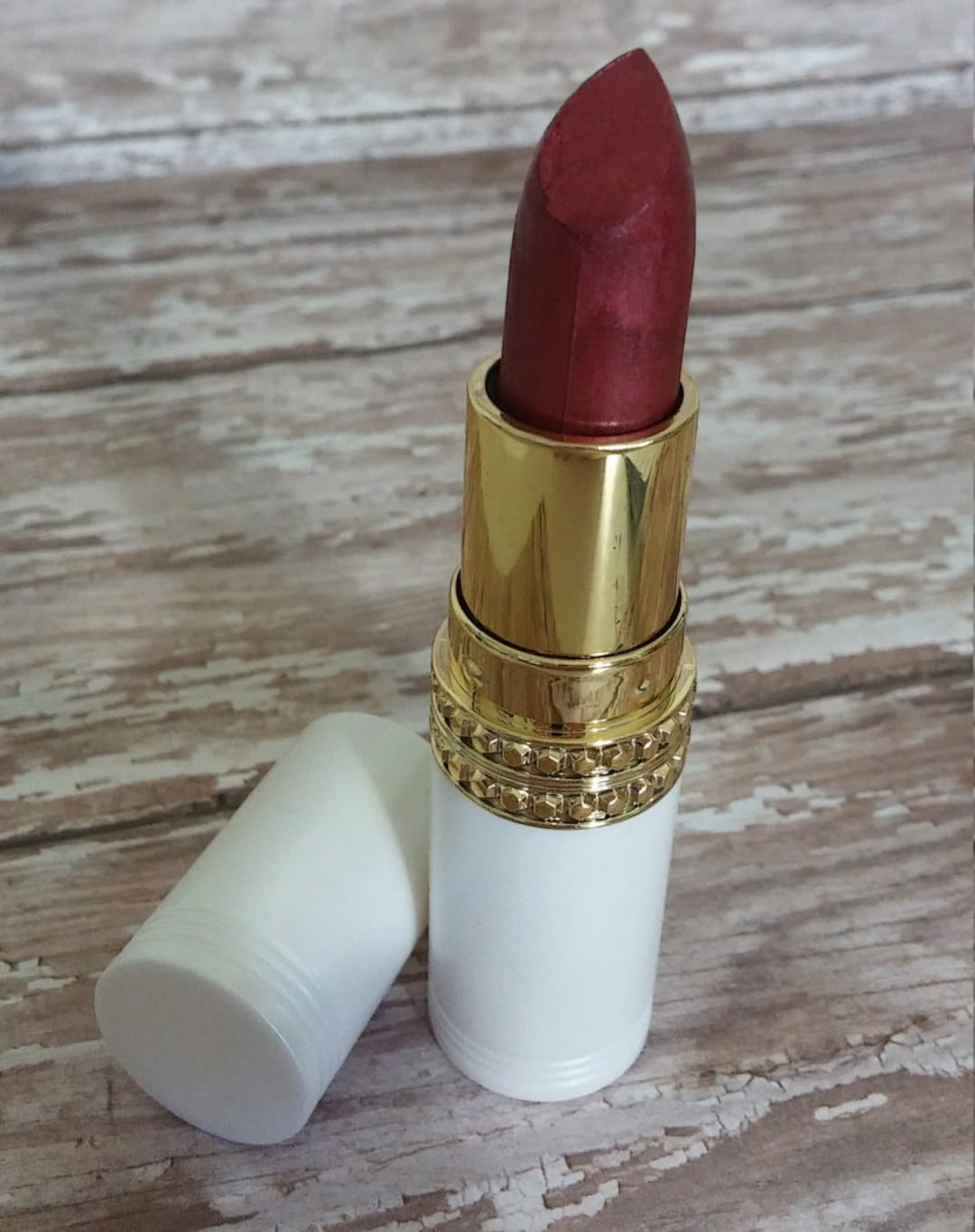All Natural Lipstick-desert Rose- Matte Brown With Deep Red, Burgundy ...
