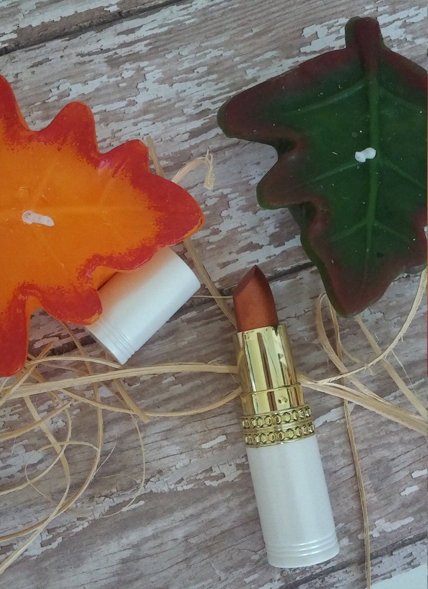 All Natural Lipstick- Pumpkin Spice- Fall Collection- Golden Red Orange ...