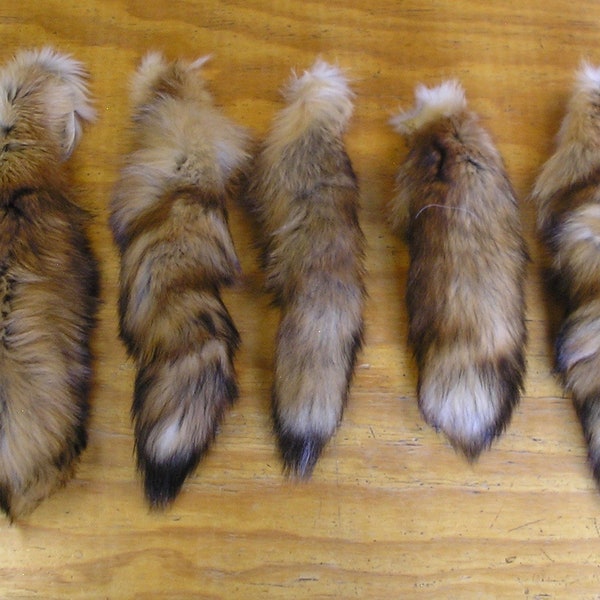 Red Fox Tails - Etsy