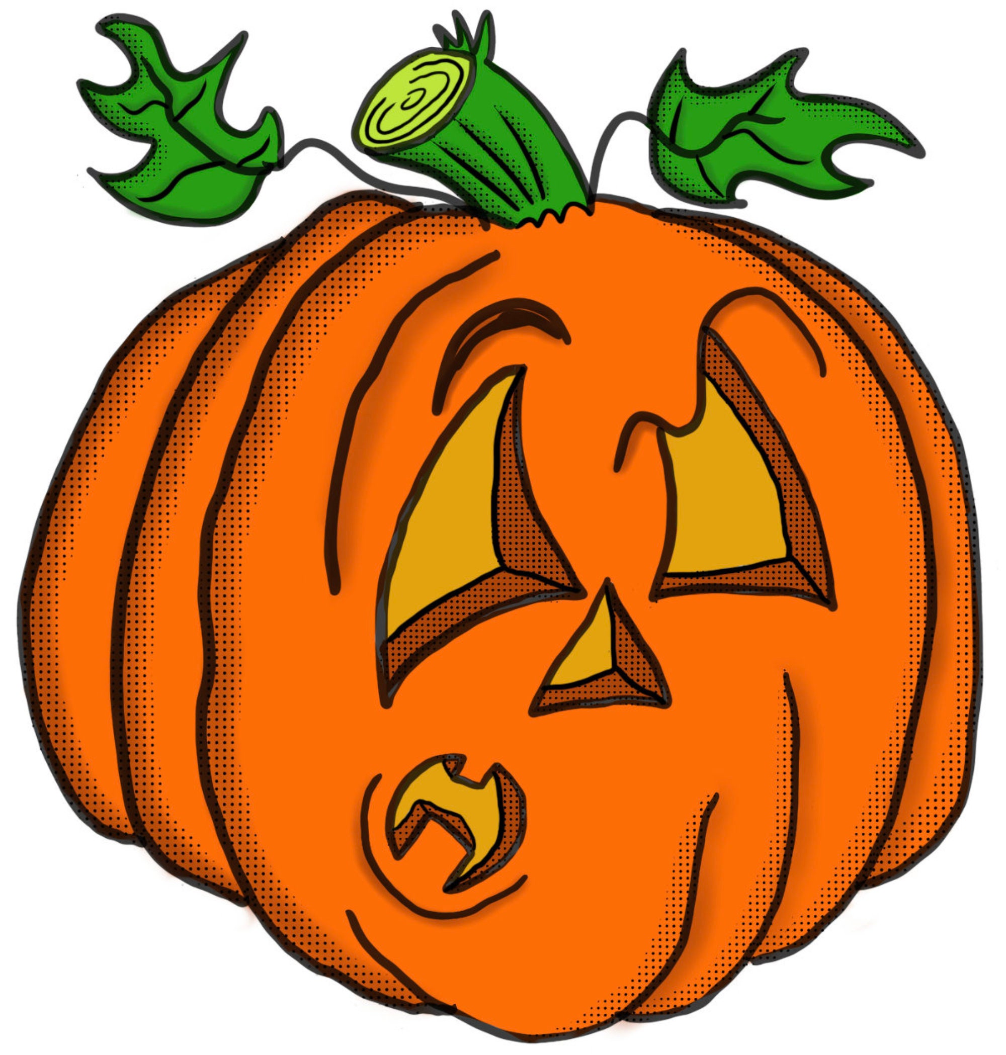 Halloween Pumpkin Digital Clipart, Funny Pumpkin Clipart, Cute ...