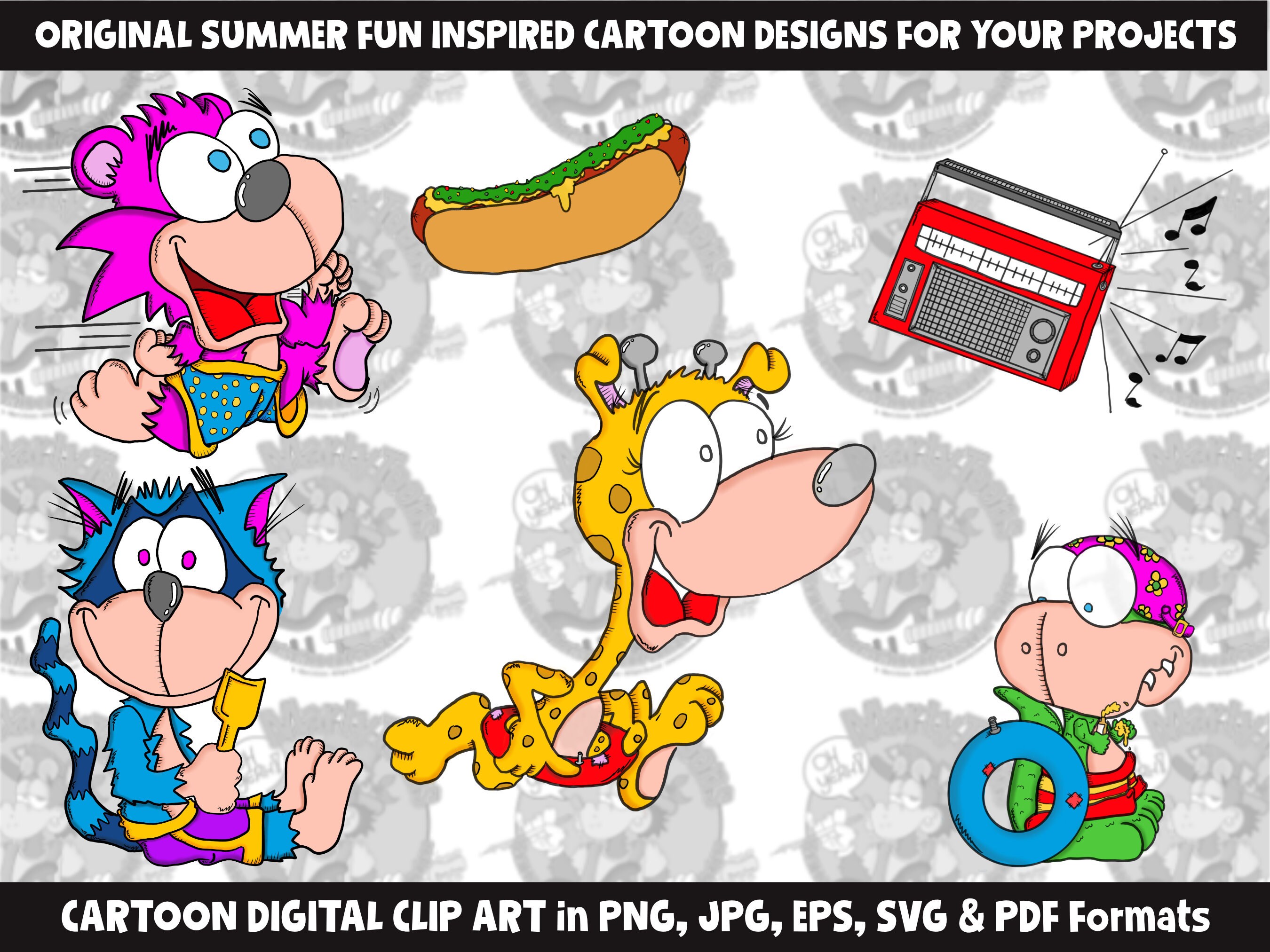 Summer PNG Bundle, Digital Beach Clipart, Printable Beach Clipart ...