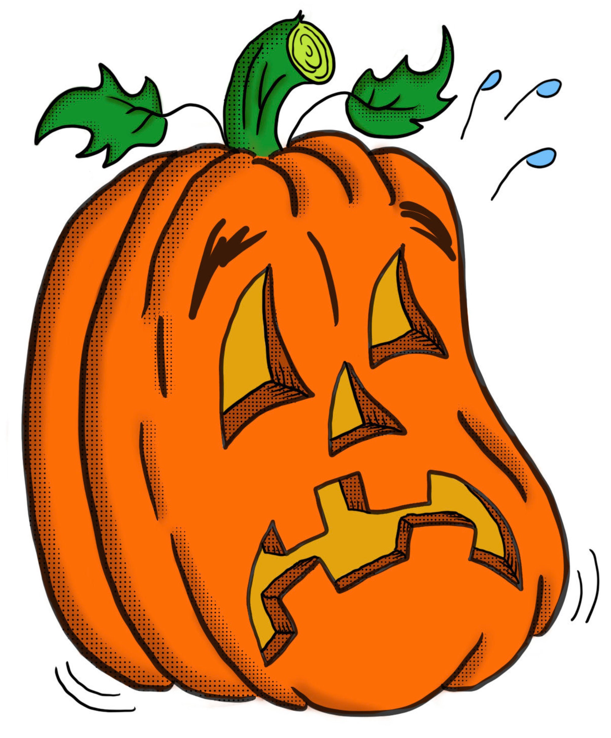 Halloween Pumpkin Digital Clipart, Funny Pumpkin Clipart, Cute ...