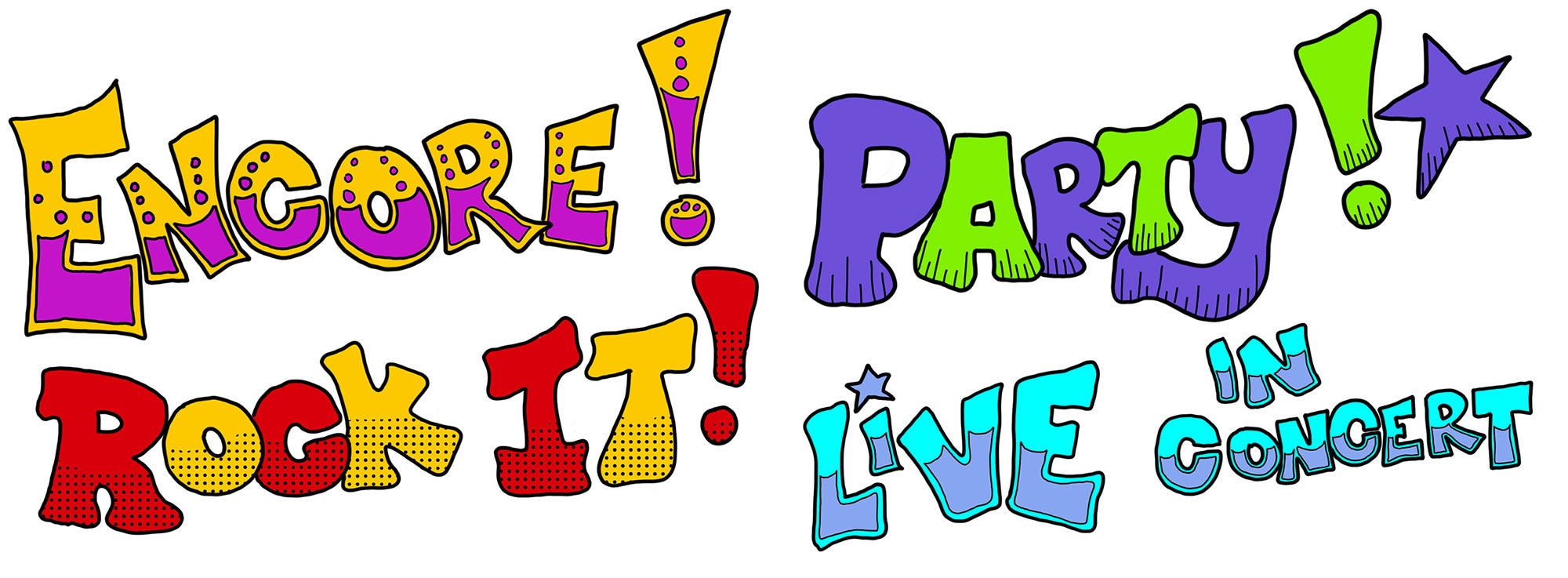 Cute Rock N Roll Music Digital Clip Art - Etsy