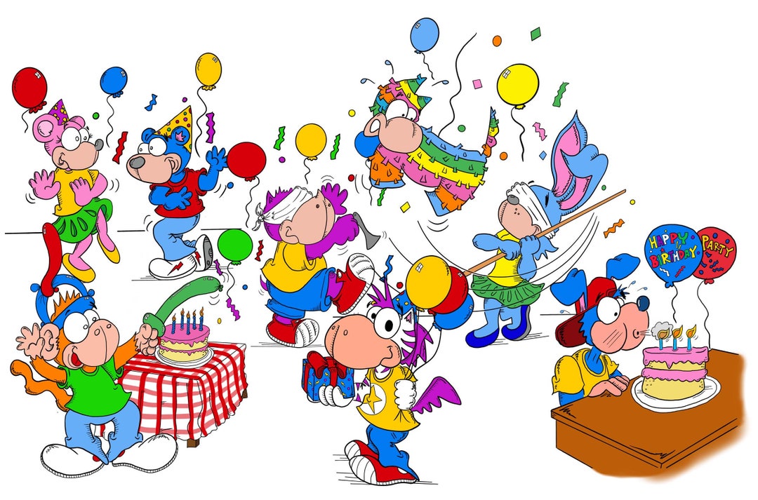 Printable Cartoon Clip Art, Funny Clipart Animals,cartoon Birthday Clip ...