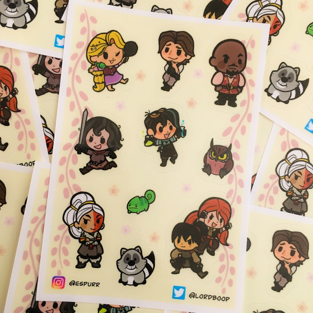 Tangled the Series Sticker Page - Etsy