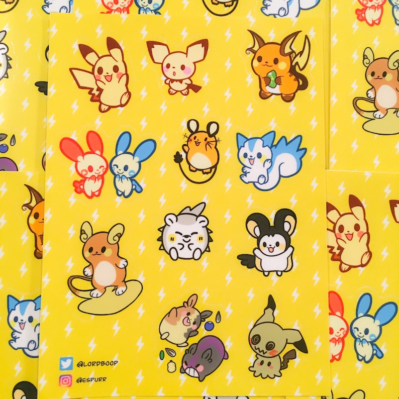 Pokemon Stickers - Etsy