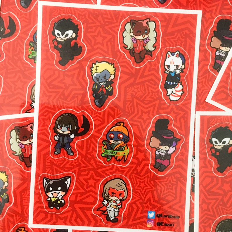 Persona Sticker Pages - Etsy