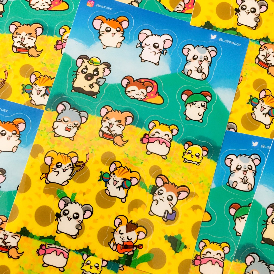 Hamtaro Sticker Page - Etsy
