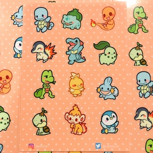 Pokemon Stickers - Etsy