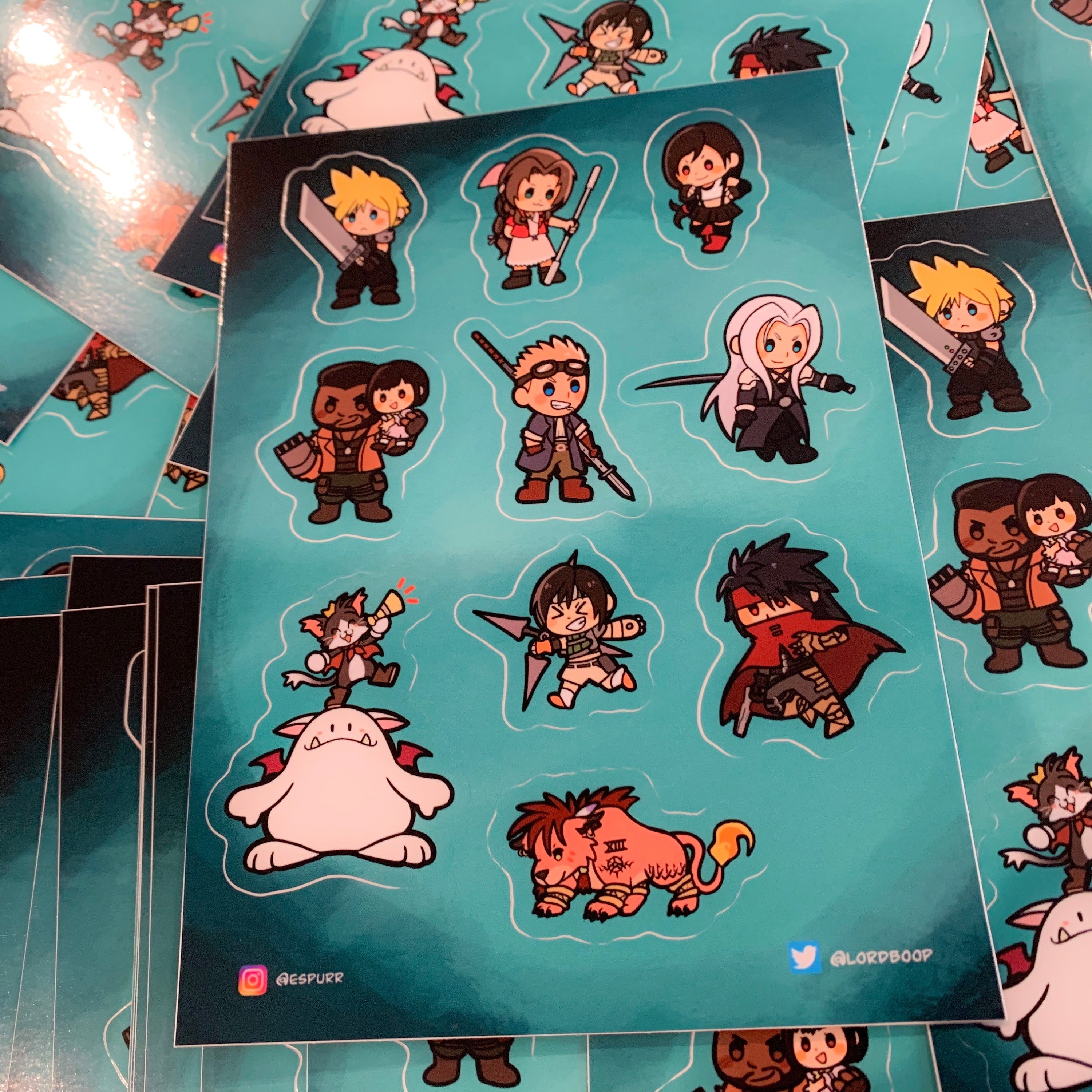 FFVII Rebirth Sticker Page - Etsy