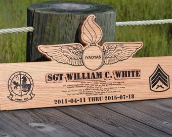 Military plaque | Etsy