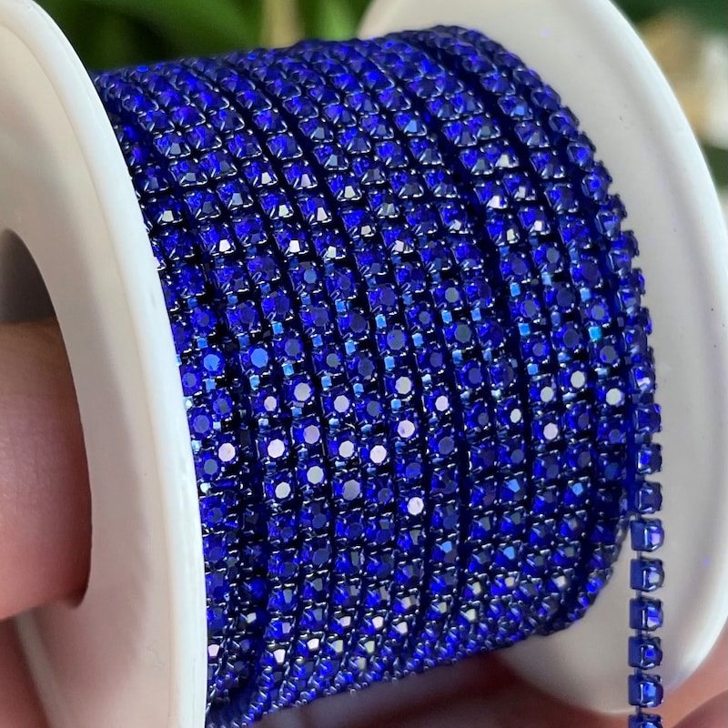 Blue Rhinestone Trim - Etsy