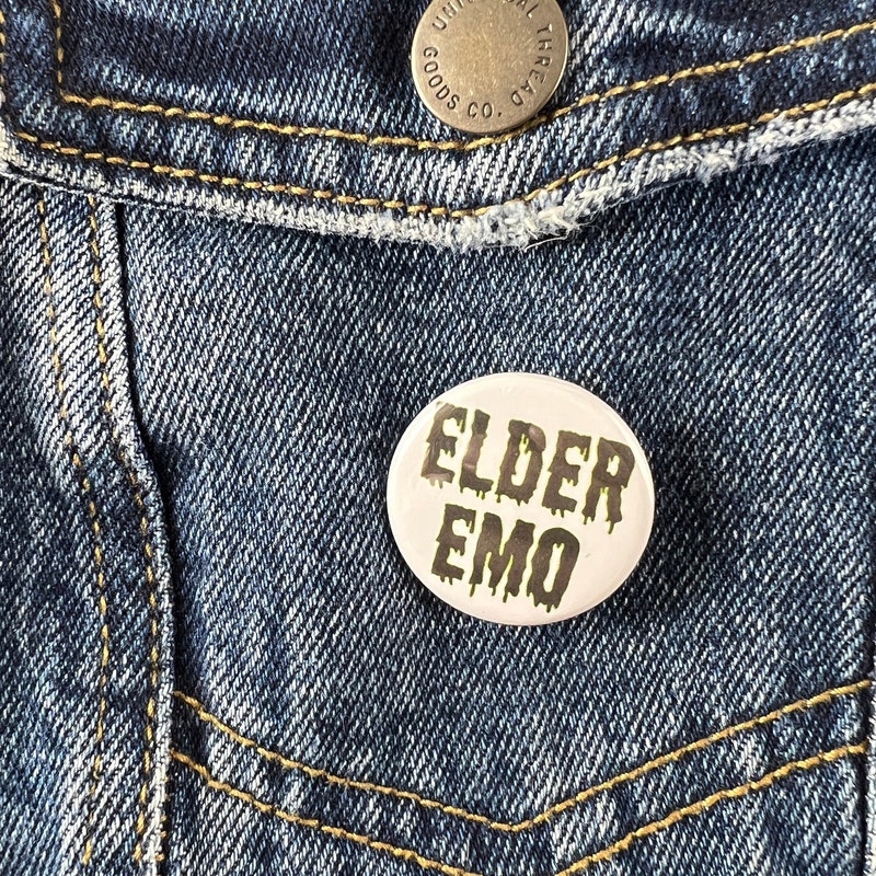 Emo Button Pin - Etsy