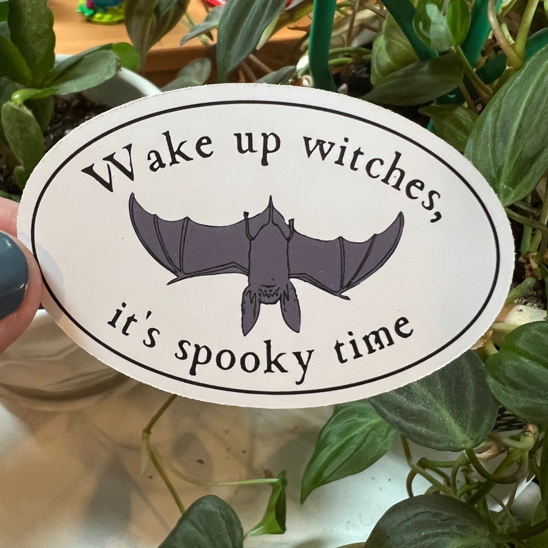 Spooky Bat Sticker: Halloween Goth Matte Vinyl - Etsy