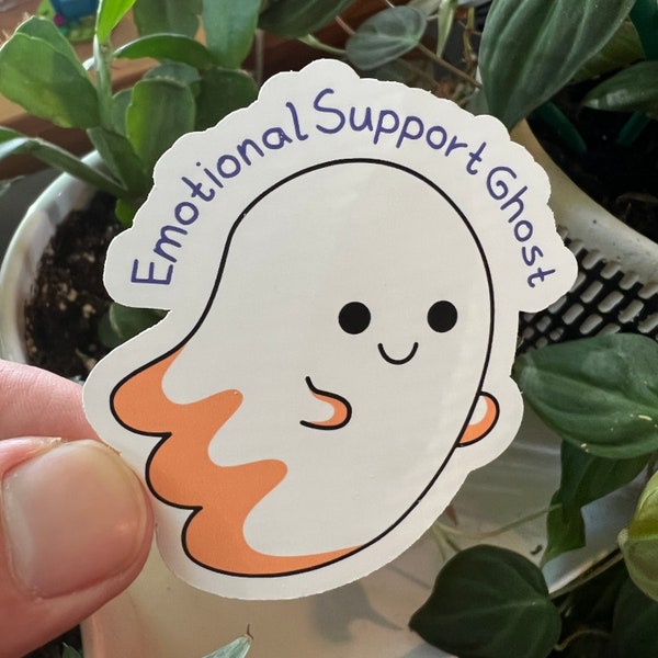 Emotional Support Ghost - Etsy