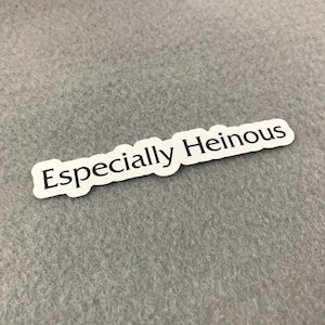 Law and Order Special Victims Unit Especially Heinous Fan Art Sticker ...