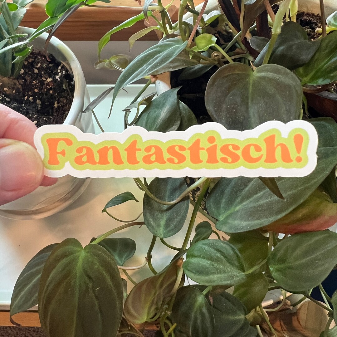 Fantastisch! Fantastic German Typography Matte Sticker | Languages ...