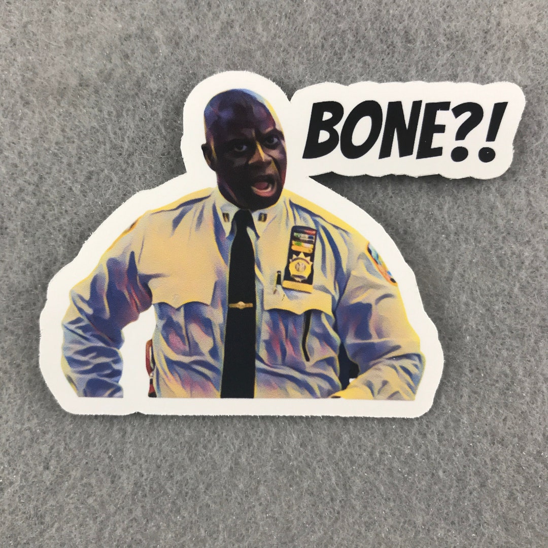 Captain Raymond Holt Bone Brooklyn 99 Fan Art Sticker Andre Braugher ...