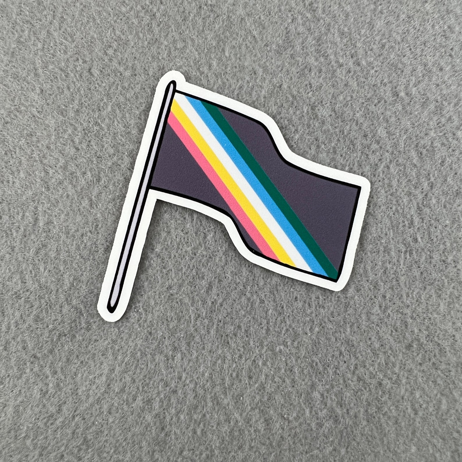 Disability Pride Flag Die Cut Sticker Disability - Etsy