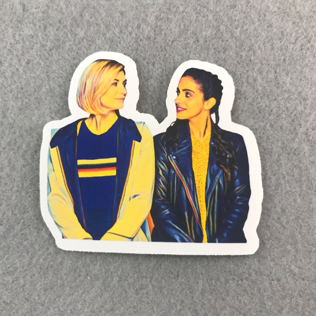 Doctor Who Yaz and the Doctor Fan Art Sticker Thirteenth - Etsy