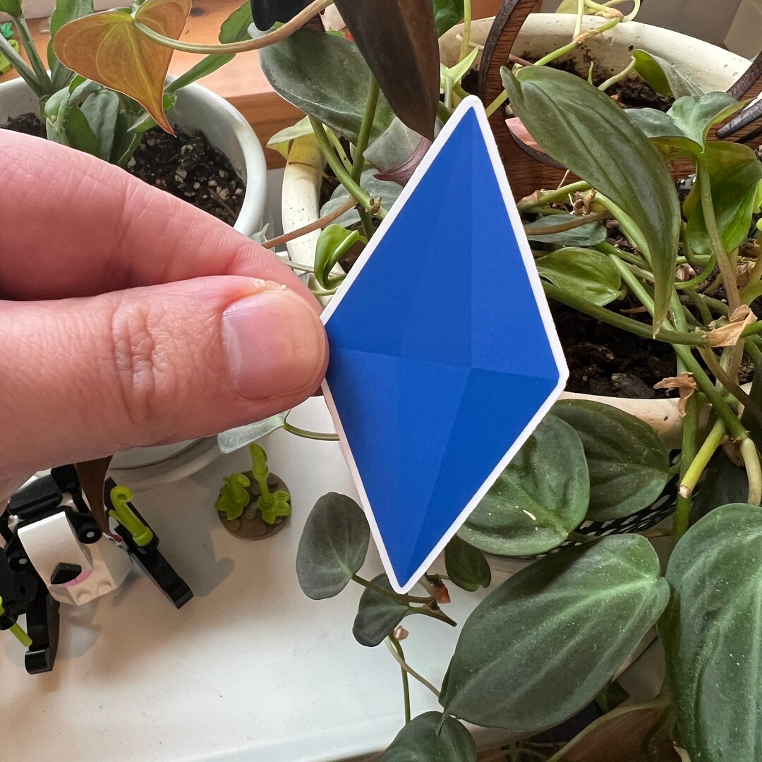 Blue Plumbob Matte Die Cut Sticker the Sims Laptop Kindle Planner ...