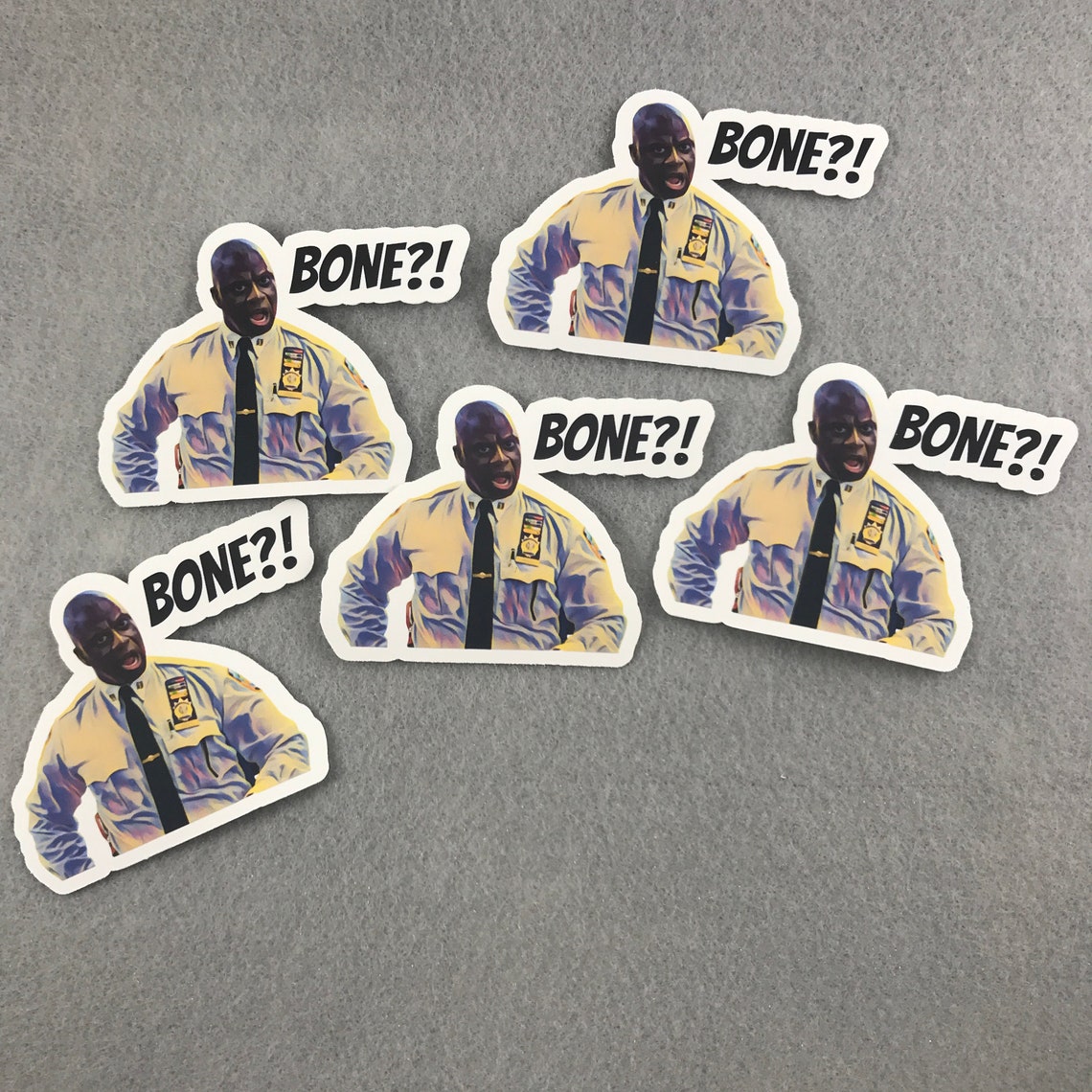 Captain Raymond Holt Bone Brooklyn 99 Fan Art Sticker Andre - Etsy