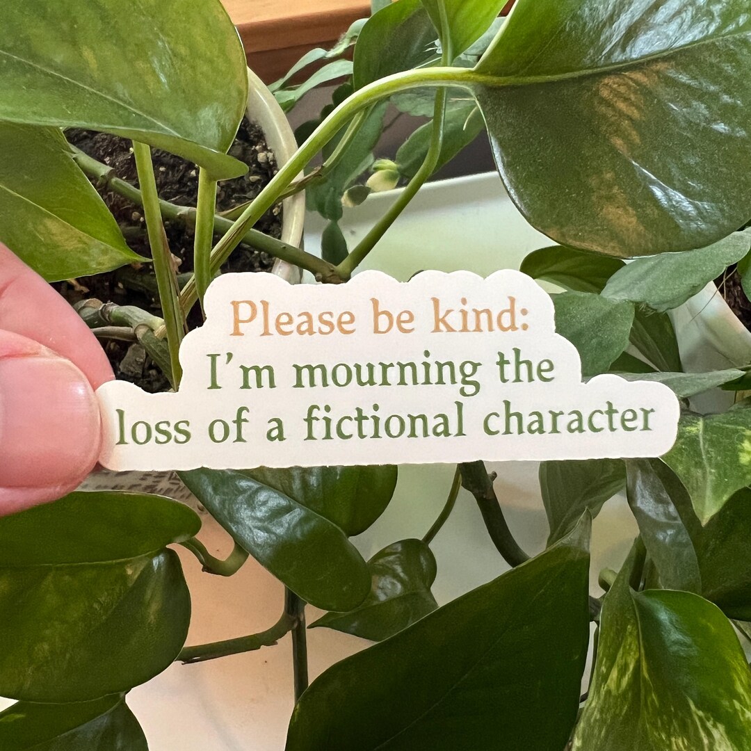 Please Be Kind: I'm Mourning the Loss of A Fictional Character Matte ...