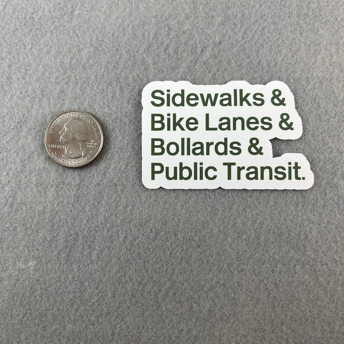 Sidewalks & Bike Lanes Bollards Public Transit Die Cut Matte Sticker ...