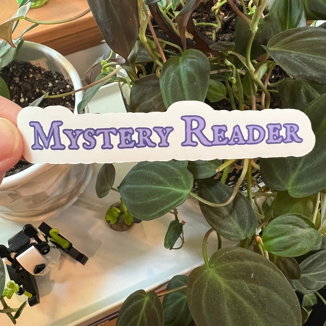 Mystery Reader Die Cut Sticker | Reader Book Nerd Crime Murder Mystery ...