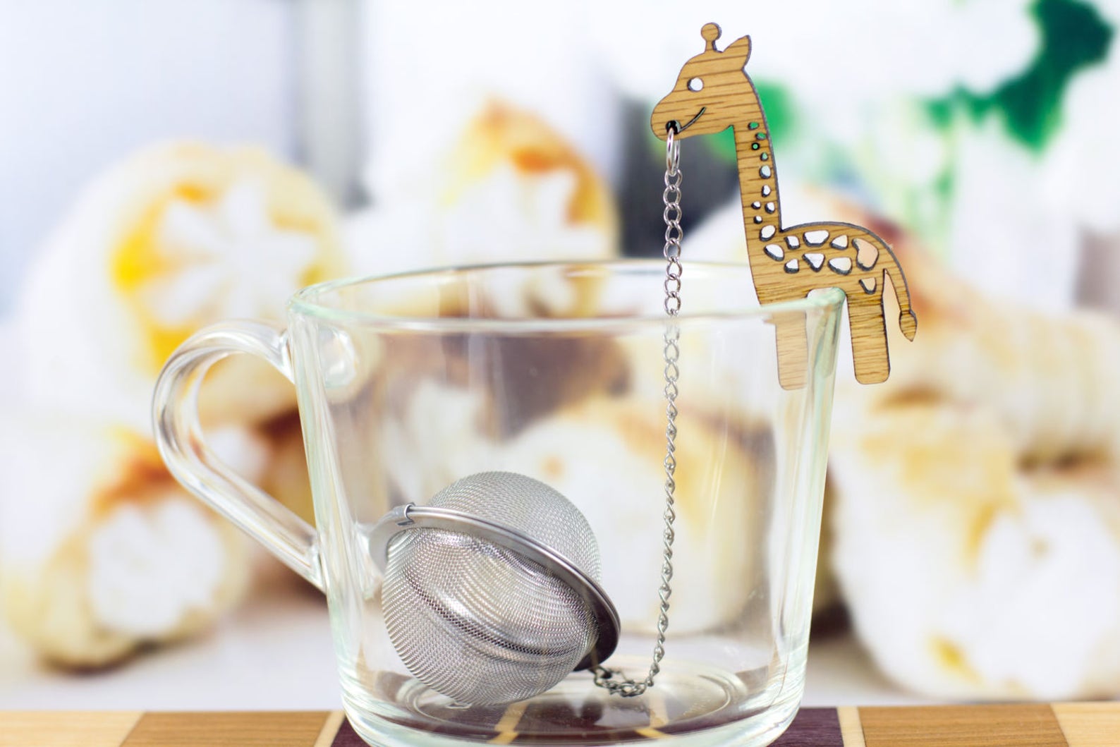 Tea Buddy™ Giraffe Tea Infuser, Loose Leaf Tea Steeper, Tea Stocking ...