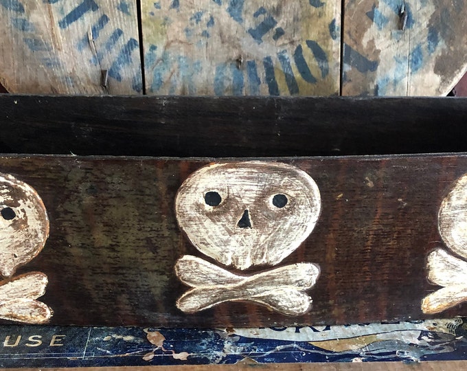 Sewing Machine Cabinet Drawer With Skulls and Cross Bones - Etsy