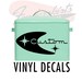 Astro Atomic Diamond DECAL Mailbox Address Numbers Retro Mid Century ...
