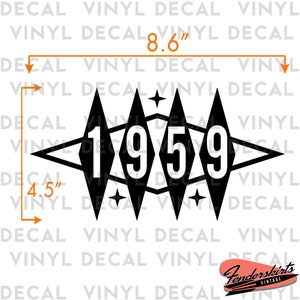Astro Atomic Diamond DECAL Mailbox Address Numbers Retro Mid Century - Etsy