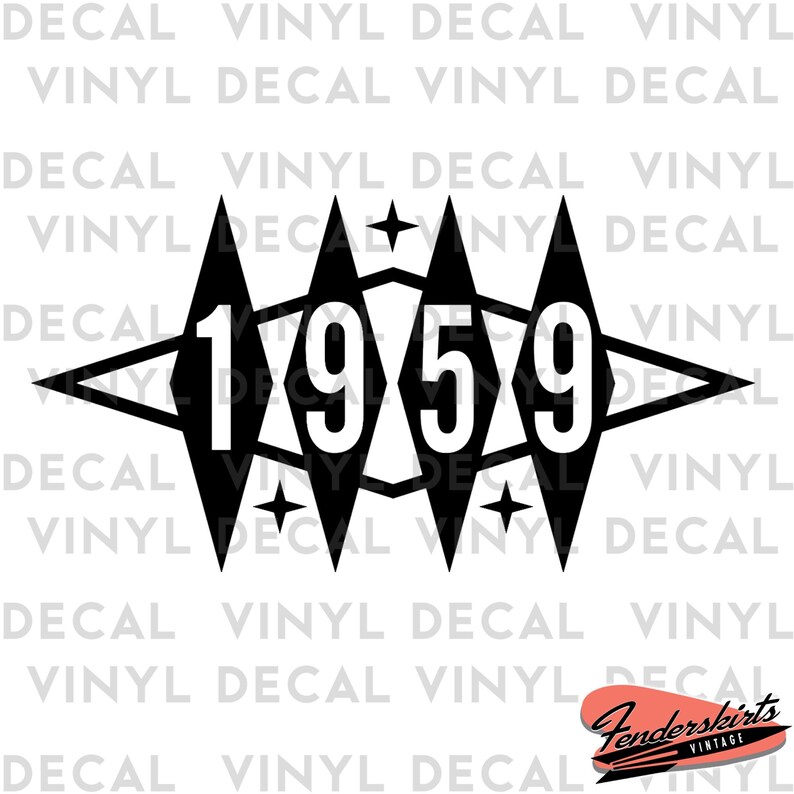 Astro Atomic Diamond DECAL Mailbox Address Numbers Retro Mid | Etsy