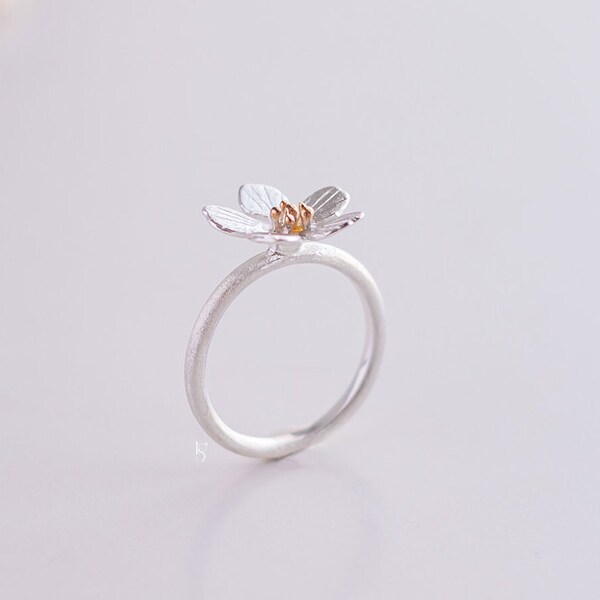 Handmade Silver Orchid Ring. Flower Ring. Silver Ring. - Etsy