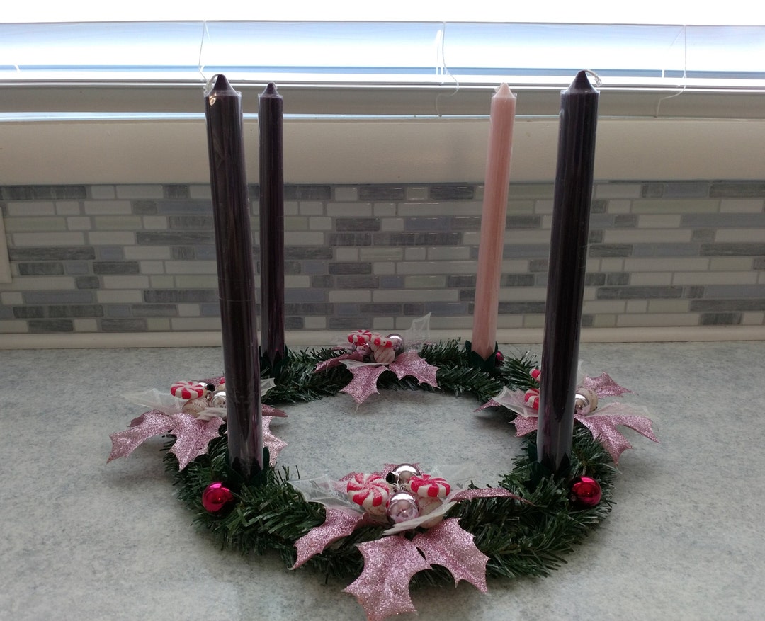Advent Wreath Candle Holder Christmas Centerpiece - Etsy