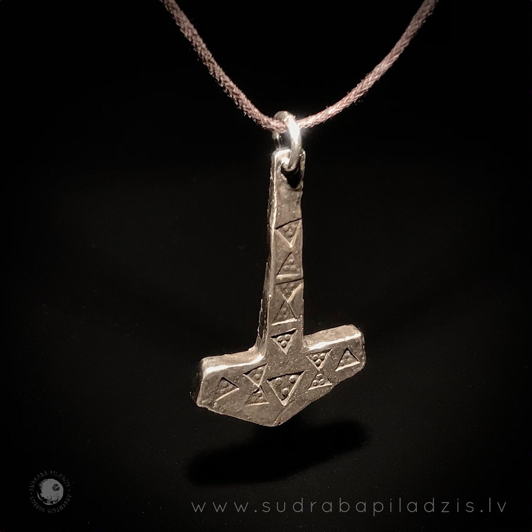 The MJOLNIR, THOR'S Hammer, Viking SILVER Pendant-amulet, Replica - Etsy