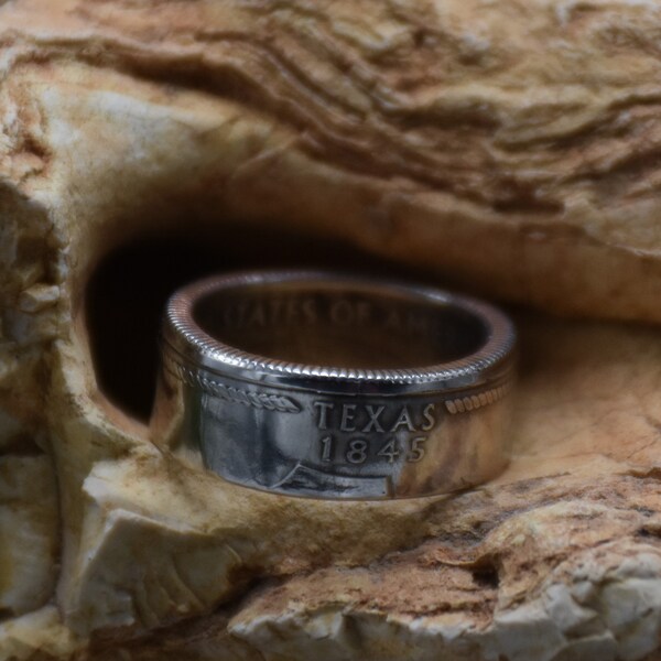 Texas Coin Ring - Etsy