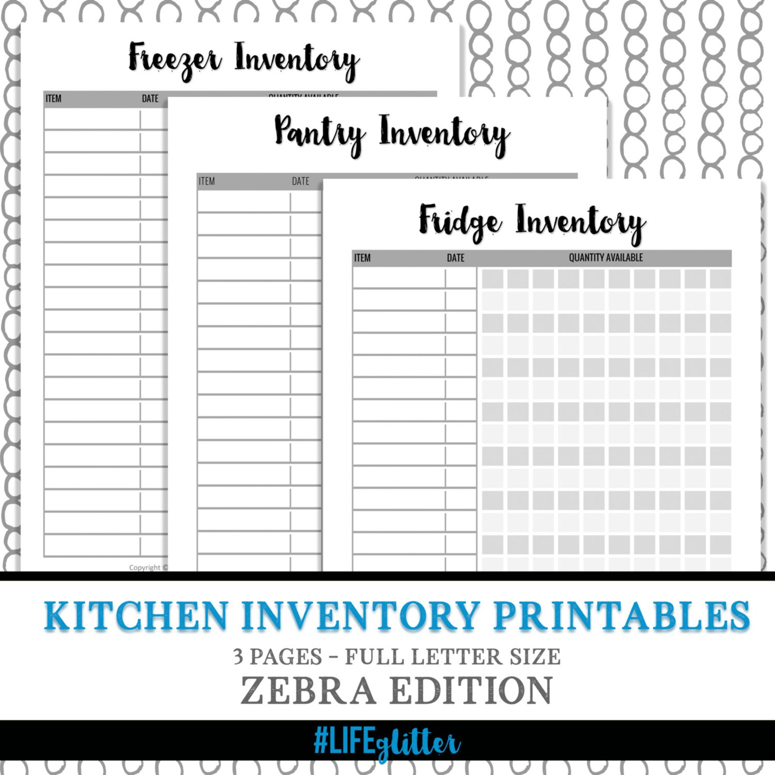 Kitchen Organization - Meal Plan, Kitchen Inventory - Organization ...