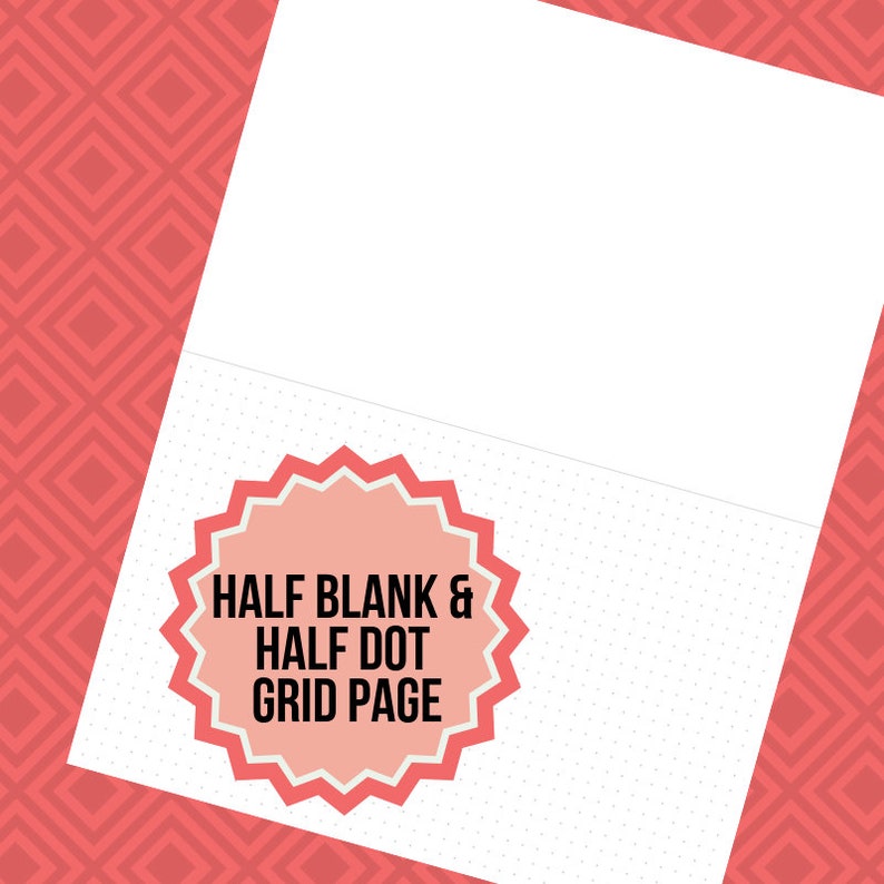 Dot Grid Paper Printable Bullet Journal Page Inserts VARIETY PACK 5mm ...