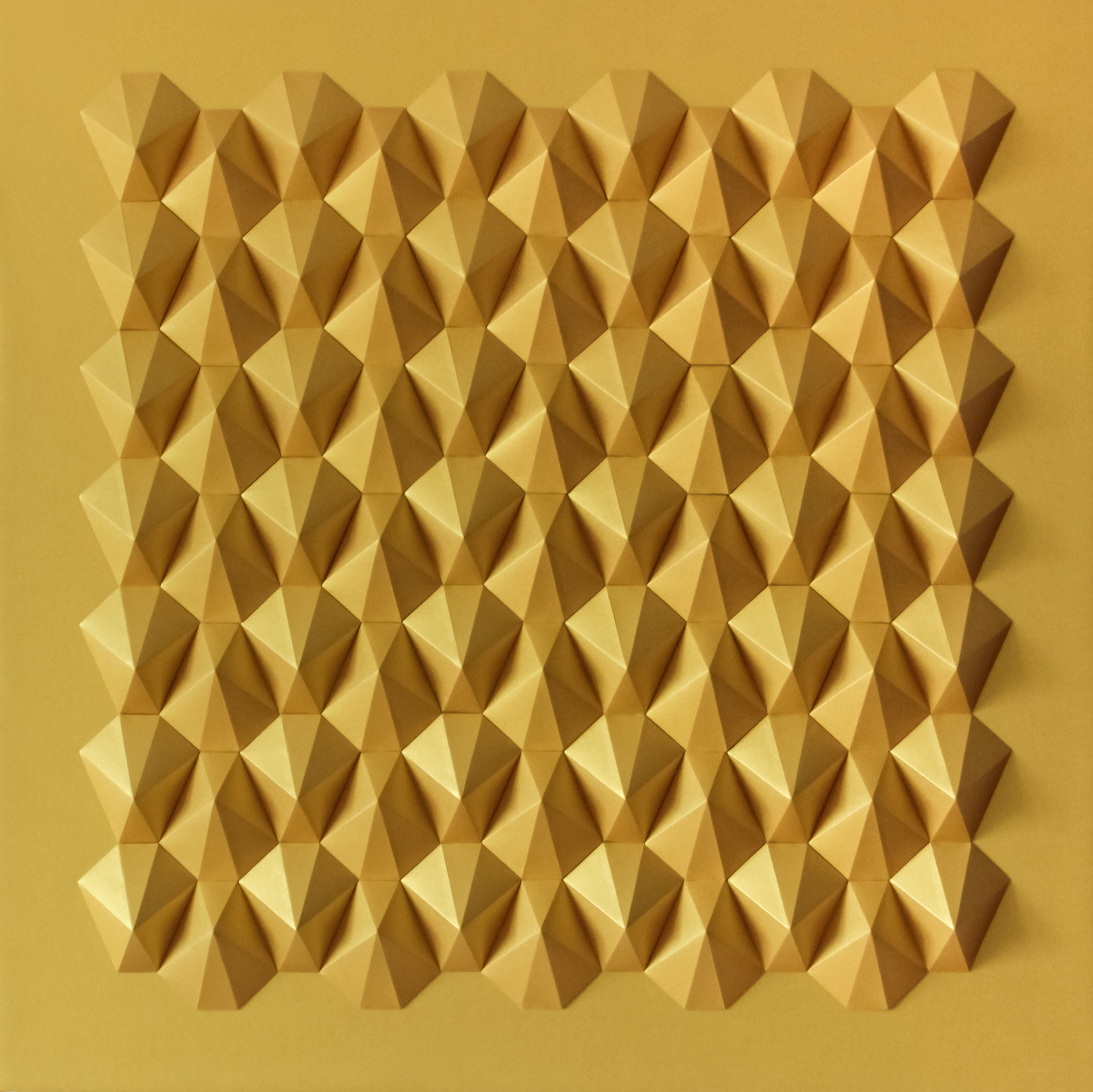 Golden Wall Sculpture Interlocking Paper - Etsy