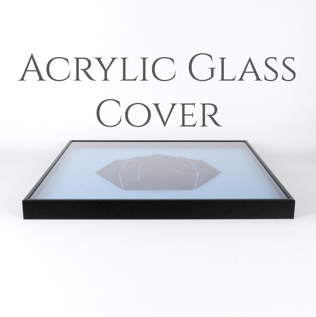 Glazing for Framed Pieces Acrylic Glass Artglass Wooden Box Frame Cover ...