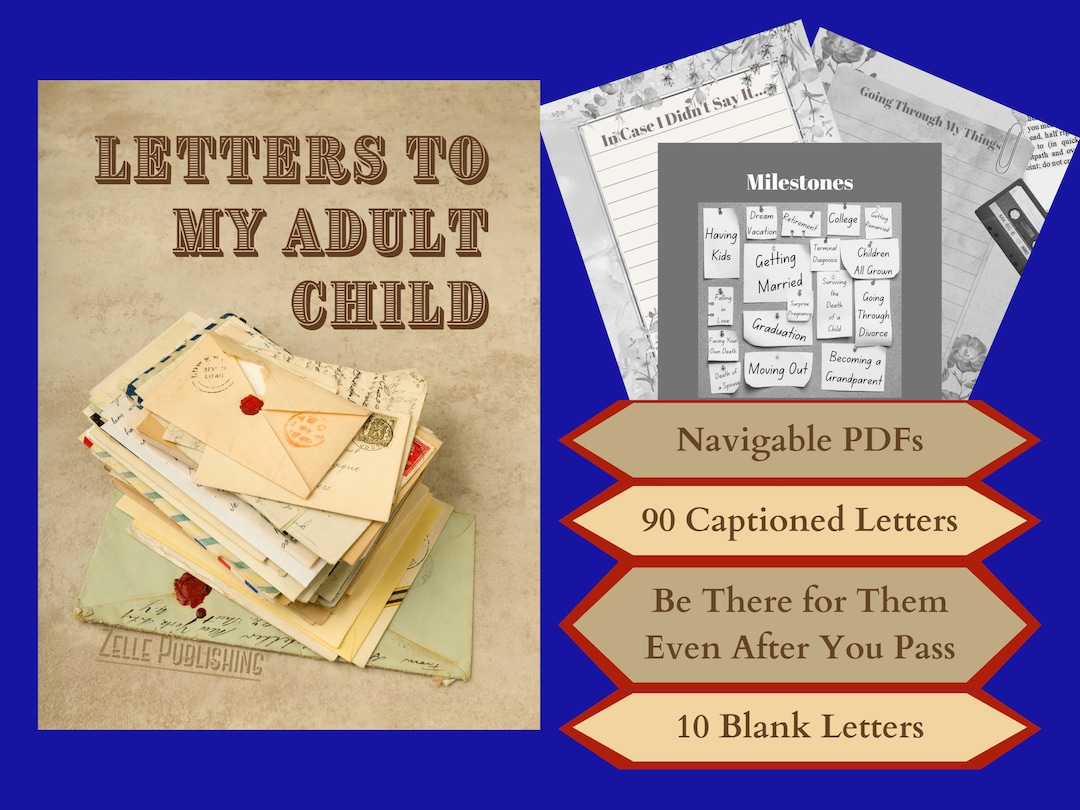 Letters to My Adult Child - PDF Template for Kindle Scribe and ...